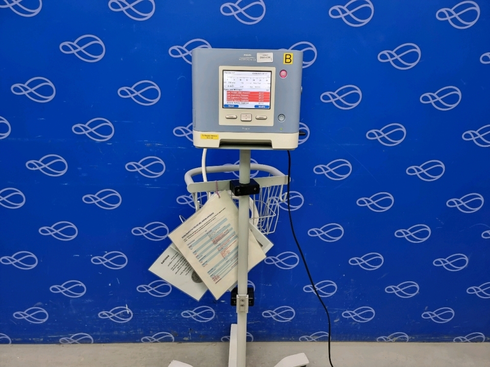 Philips Respironics Trilogy 202 Ventilator on Rollstand