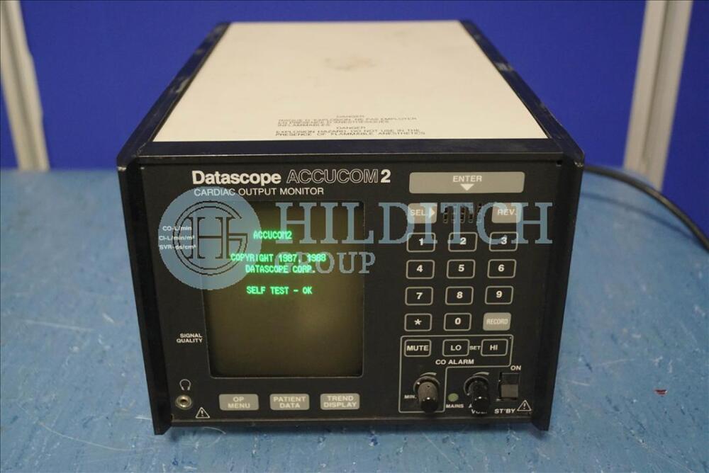Datascope Accucom 2 Cardiac Output Monitor *Powers Up*
