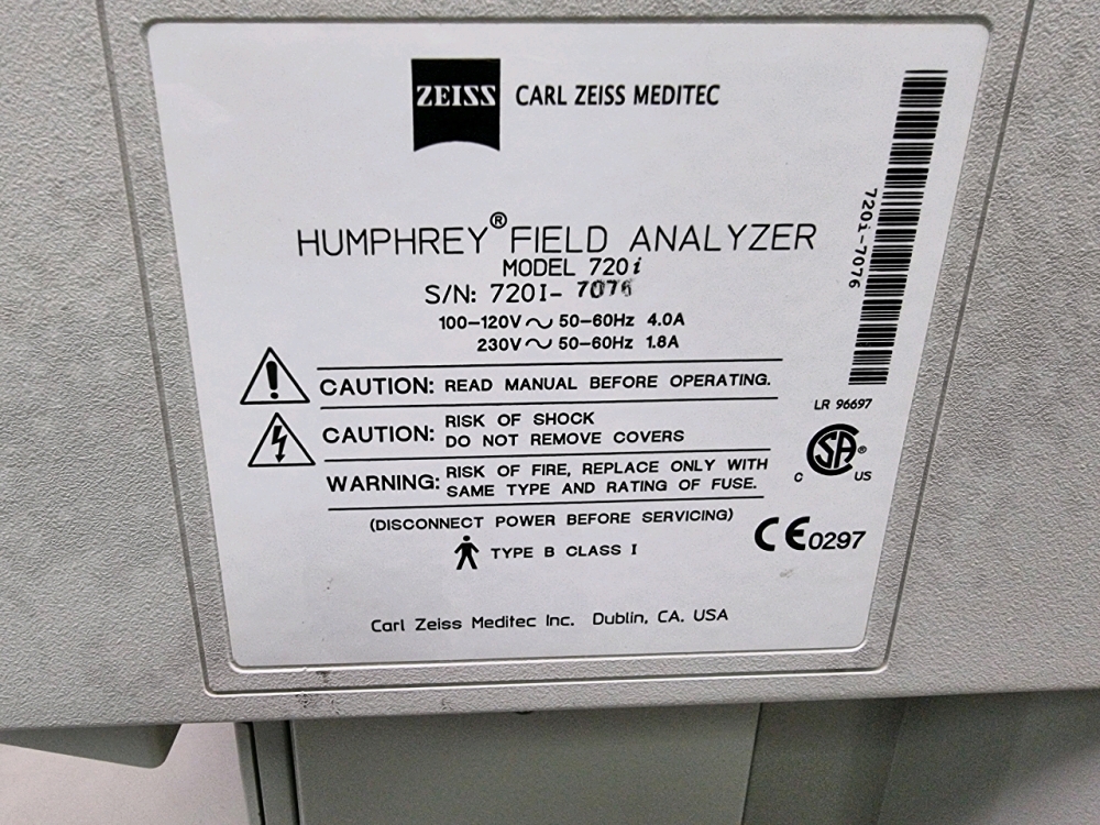 Zeiss 720i Humphrey Field Analyser on Motorised Table