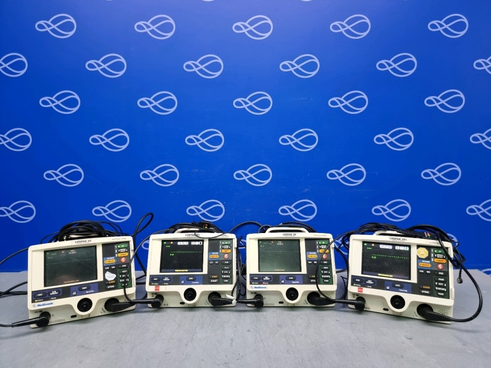 2 x Lifepak 20e Defibrillator with Pacing & 2 x Lifepak 20 ...
