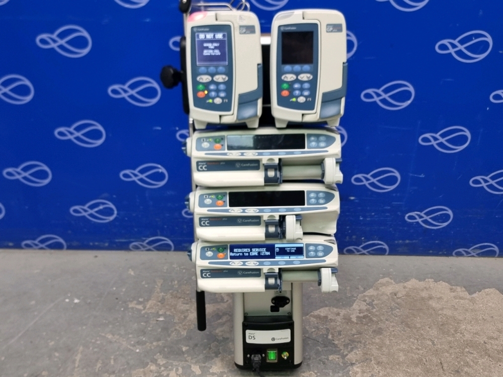 2 x Alaris GP Guardrails Plus Infusion Pump and 3 x Alaris CC ...