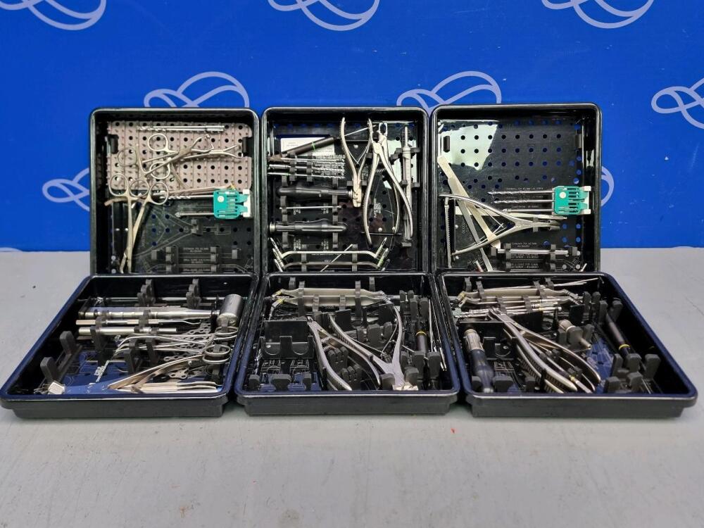 6 x Vari-Ax Foot Instrument/Distal Radius Tray - Incomplete