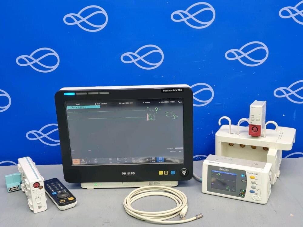 Philips IntelliVue MX700 Patient Monitor with Accessories