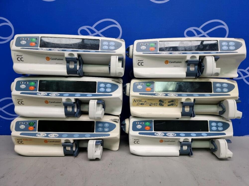 6 x Assorted Alaris/Asena CC Syringe Pump