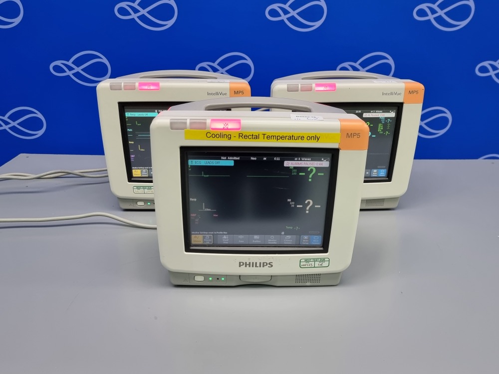 3 x Philips IntelliVue MP5 Patient Monitors