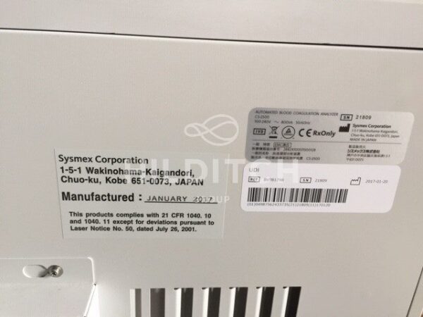 Siemens Sysmex CS- 2500 Coagulation Analyser