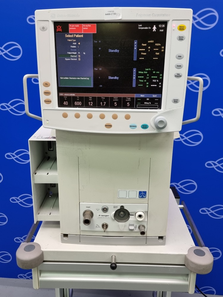 Datex Ohmeda Engstrom Carestation Ventilator on Trolley