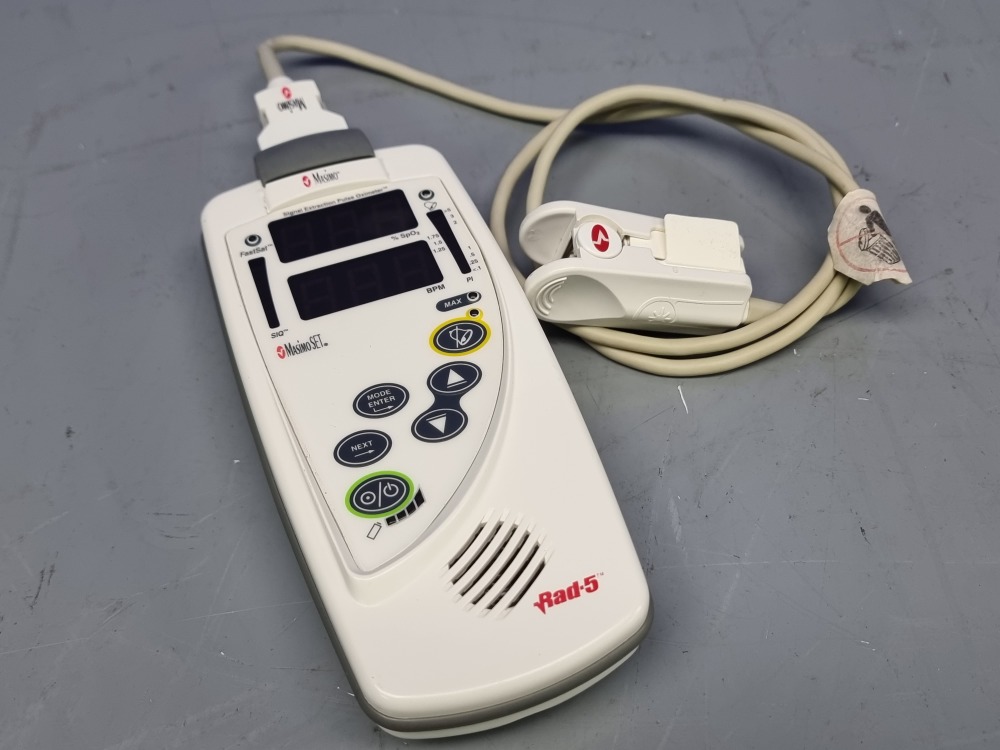 Criticare 506DXN Vital Signs Monitor, Masimo Rad 5 Signal Extraction ...