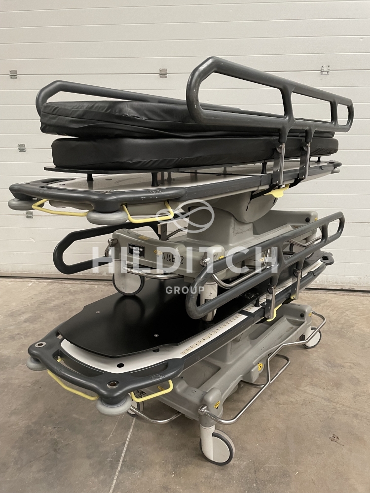 2 x Anetic Aid QA3 Patient Trolleys * Both Hydraulics Work