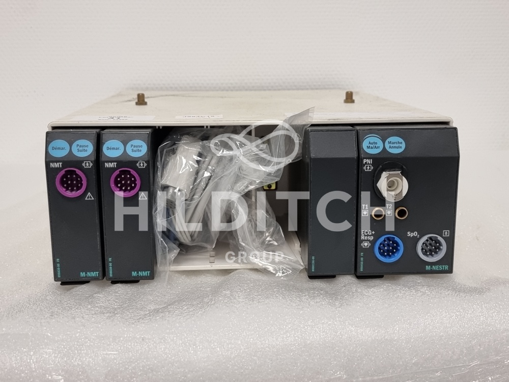 Datex Ohmeda F-CU9..09 Module Rack with M-NESTR Multi-Parameter and 2 x ...