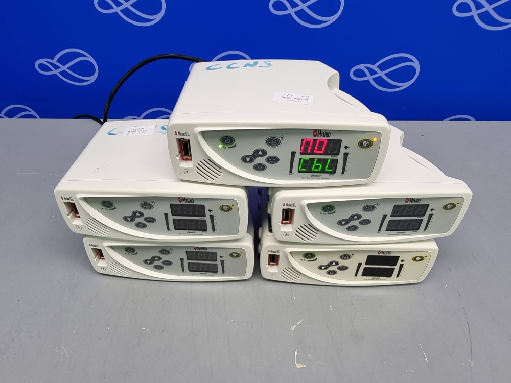 5 x Masimo Rad 8 Signal Extraction Pulse Oximeter