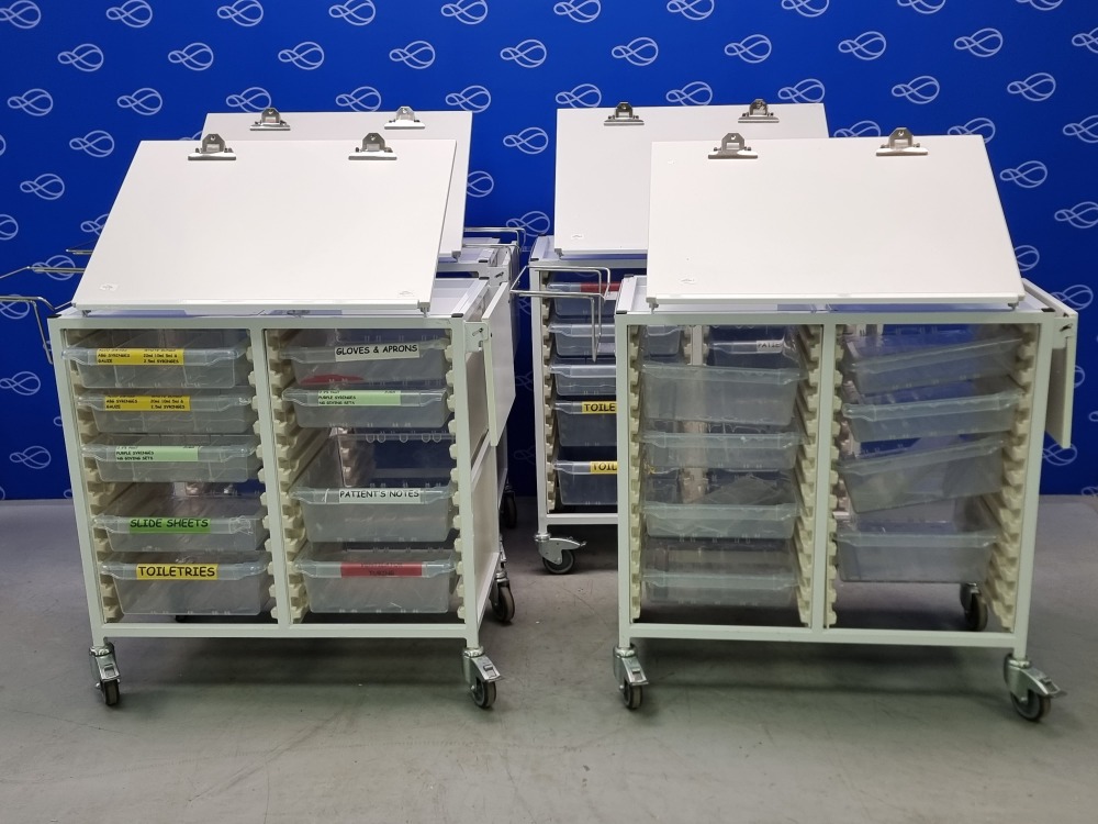 4 x Bristol Maid Double Column Chart Trolley