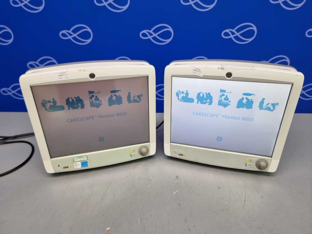 2 x GE Carescape B650 Patient Monitor