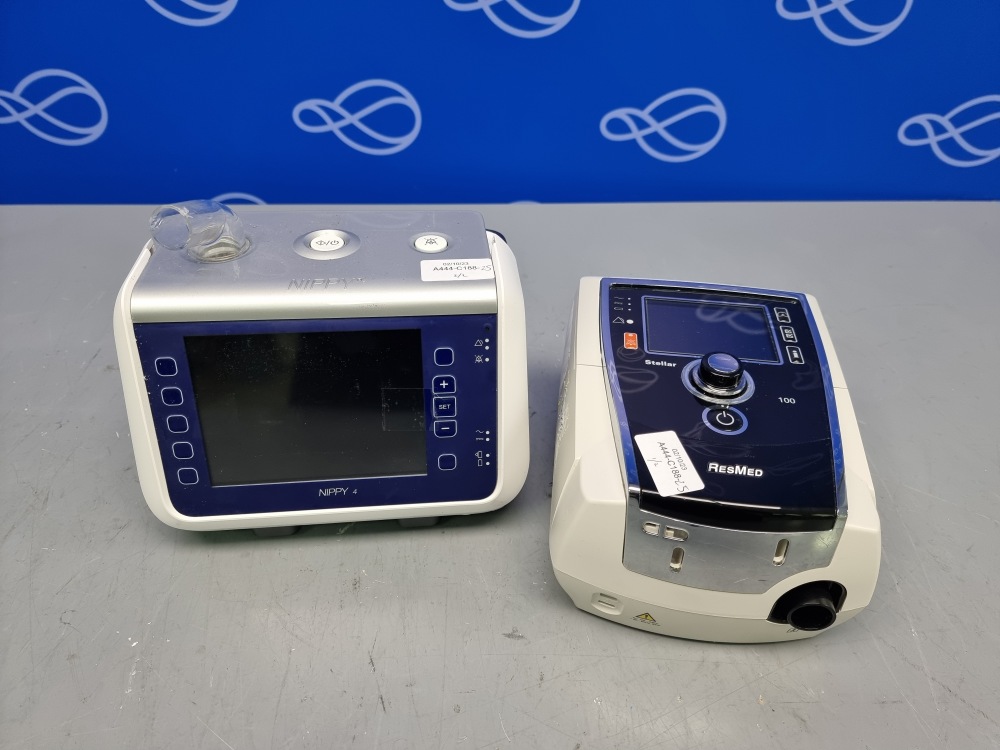 Nippy 4 Ventilator, and ResMed Stellar 100 CPAP