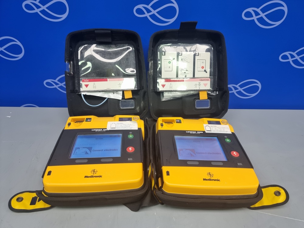 2 x Physio-Control Lifepak 1000 Defibrillator