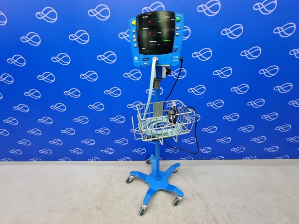 GE Dinamap V100 Vital Signs Monitor on Rollstand