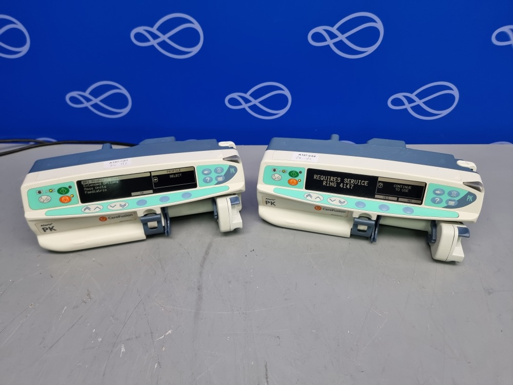 2 x CareFusion Alaris PK Syringe Pumps