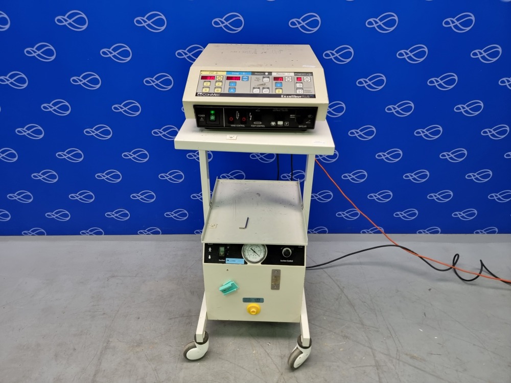 Conmed Aspen Excaliber Plus Diathermy And Conmed Suction Unit On Trolley