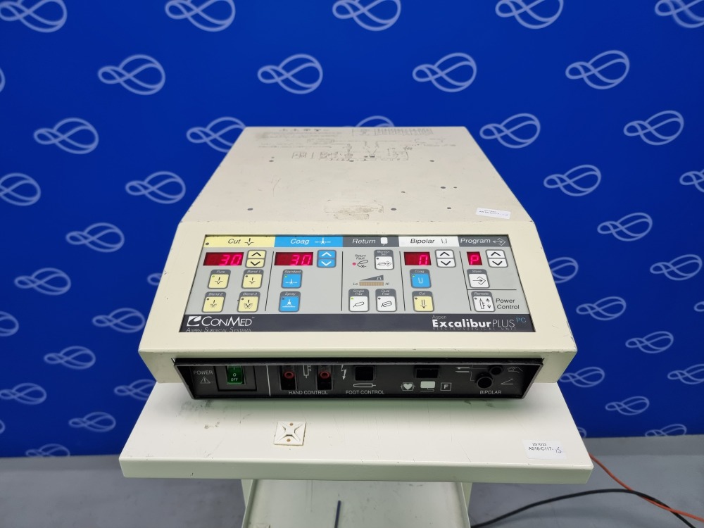 Conmed Aspen Excaliber Plus Diathermy And Conmed Suction Unit On Trolley