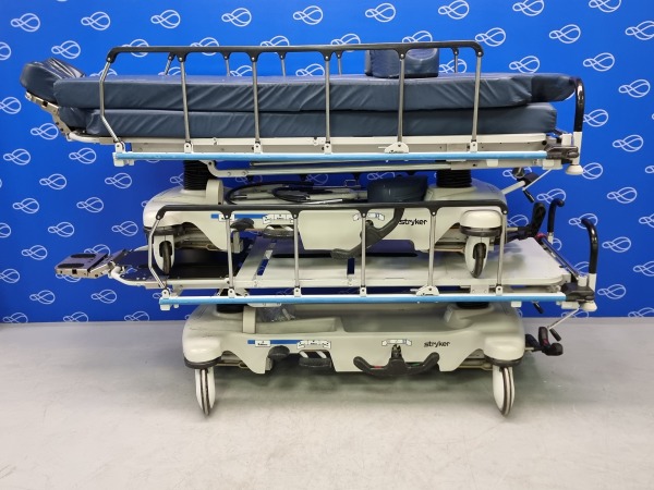 2 x Stryker Transfer Trolleys with Mattresses