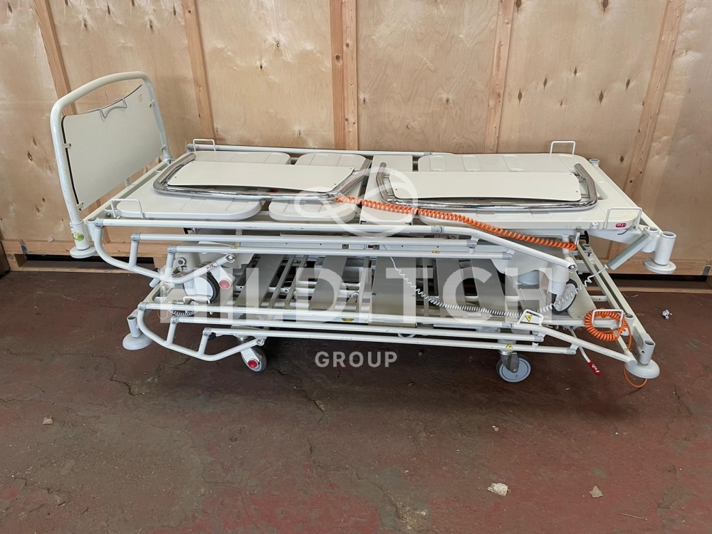 2 x Linet Eleganza Electric Hospital Beds with one and a half sets of ...