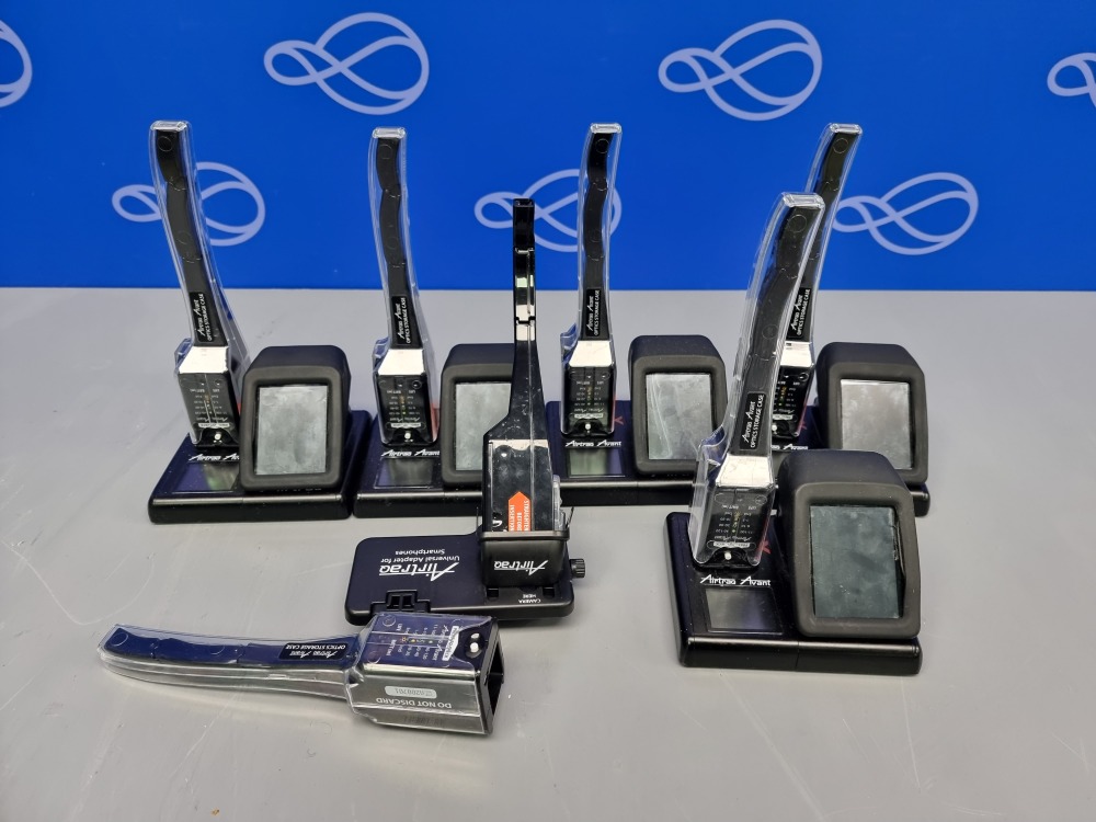 7 x Airtraq Avant Laryngoscopes, and 5 x Docking Stations