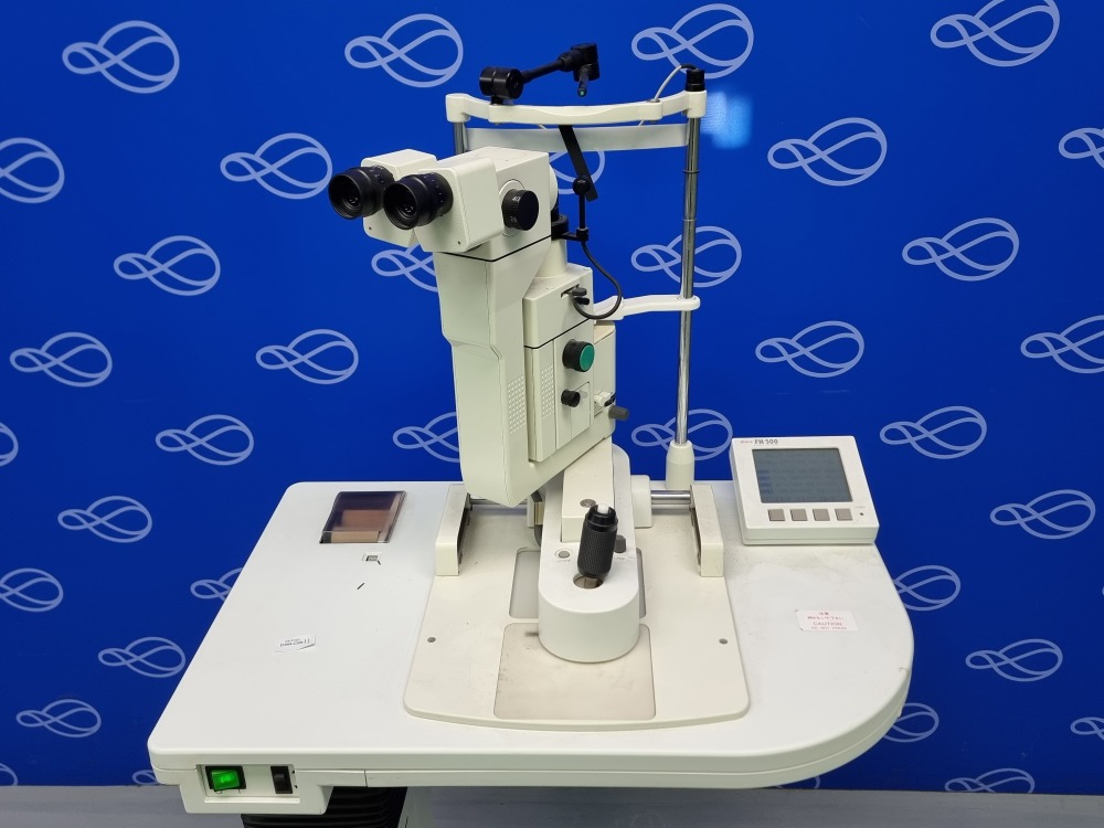 Kowa FM-500 Laser Flare Meter on Instrument Table