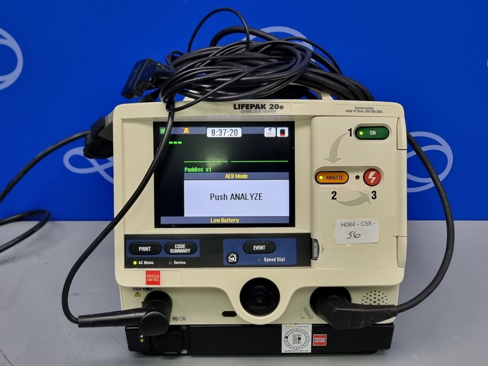 Physio Control Lifepak 20e Defibrillator with Pace Function