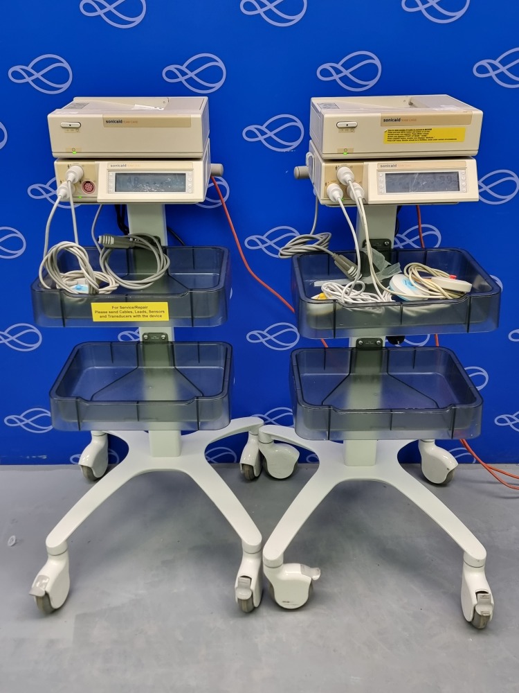 2 x Sonicaid Team Duo Fetal Monitor and 2 x Sonicaid Team Care Printer ...