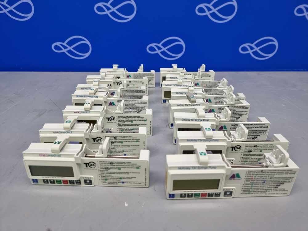 15 x CME/McKinley T34 Syringe Pumps