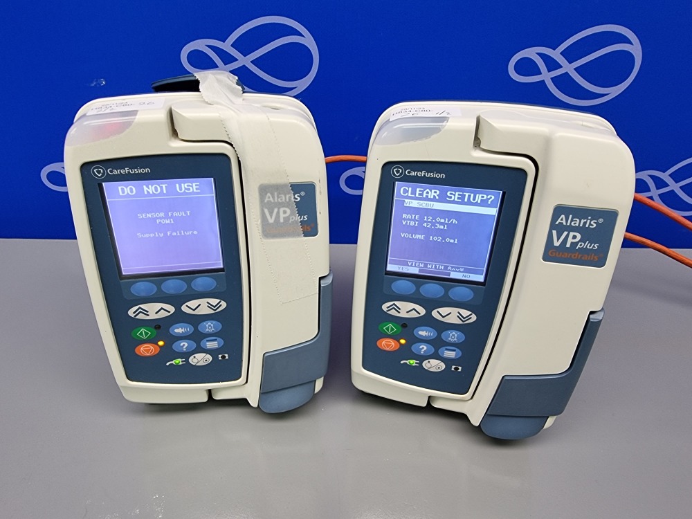 2 x Alaris VP Plus Guardrails Syringe Pumps