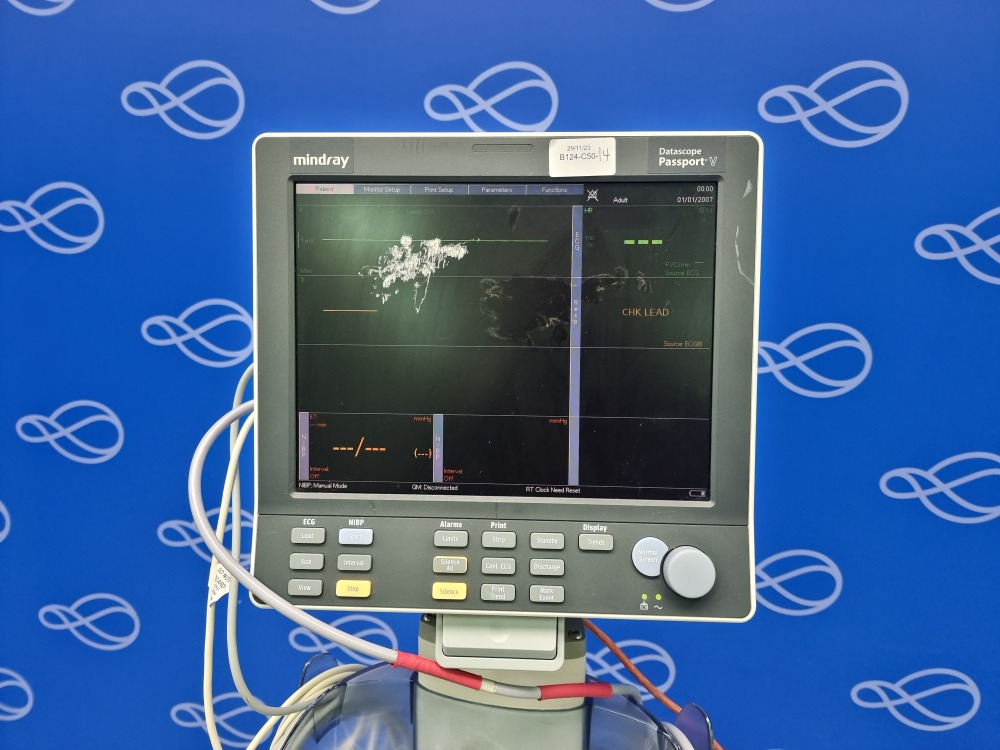 Mindray Datascope Passport V Patient Monitor on Rollstand