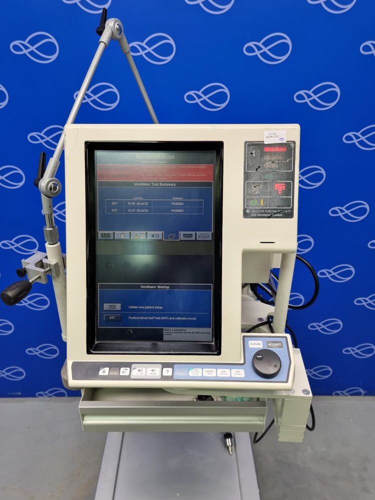 Nellcor Puritan Bennet 840 Ventilator System on Trolley