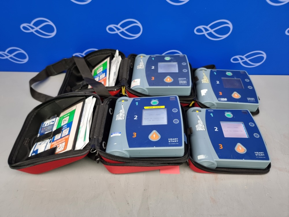 4 x Philips Heartstart FR2 Defibrillators