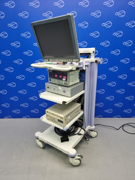 Olympus Stack Trolley with Storz Endoflator