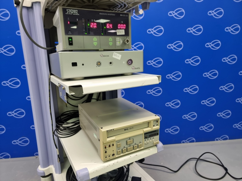 Olympus Stack Trolley with Storz Endoflator