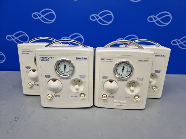 4 x Fisher & Paykel Neopuff Infant T-Piece Resuscitators