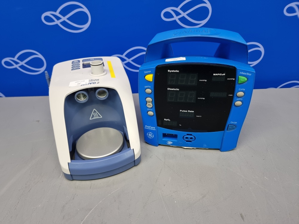 GE Dinamap ProCare Monitor, and Fisher & Paykel Airvo 2 Humidifier