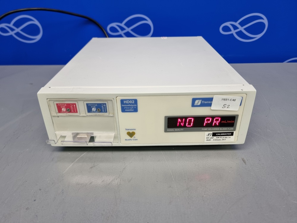 Transonic HD02 Hemodialysis Monitor