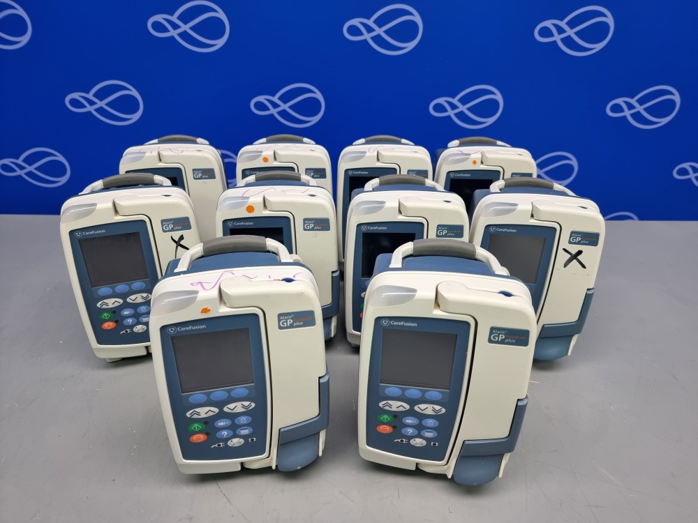10 x Alaris GP Plus Volumetric Guardrails Infusion Pump