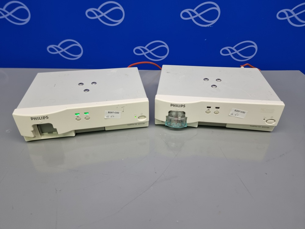 2 x Philips IntelliVue MP50 Anaesthesia Monitors with 2 x IntelliVue G5 ...