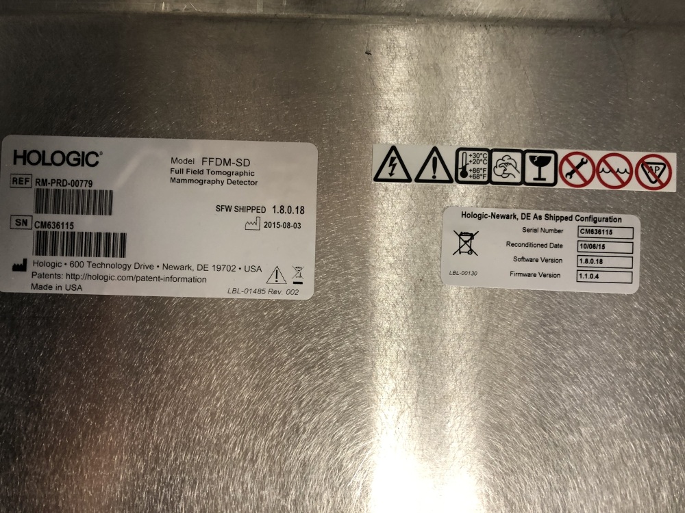 Hologic Selenia 2D Dimensions Mammography System