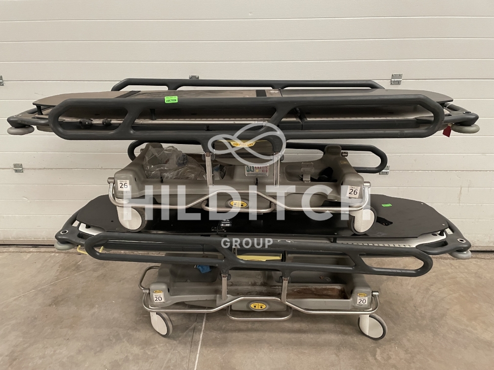 2 x Anetic Aid QA3 Patient Trolleys