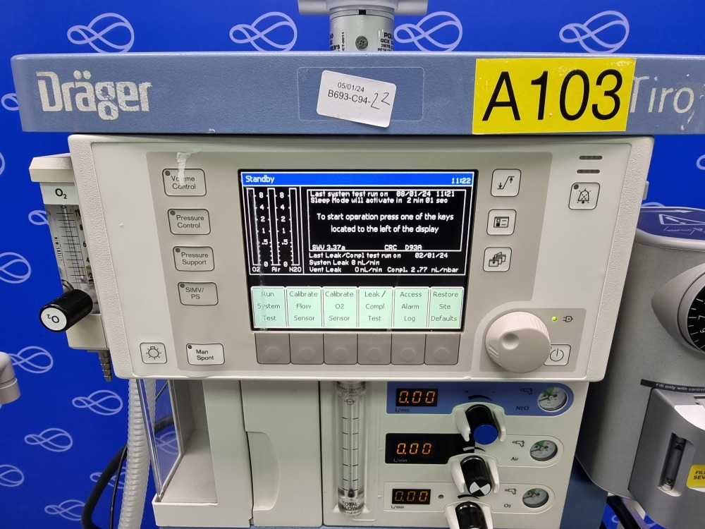 Draeger Fabius Tiro Anaesthetic Machine