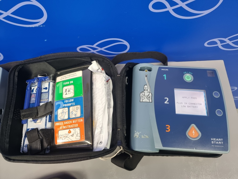 3 x Philips Heartstart FR2 Defibrillators
