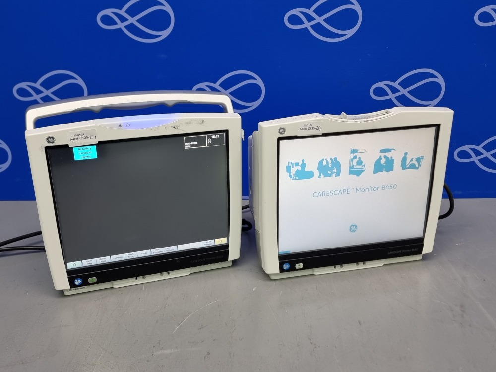 2 x GE Carescape Monitor B450