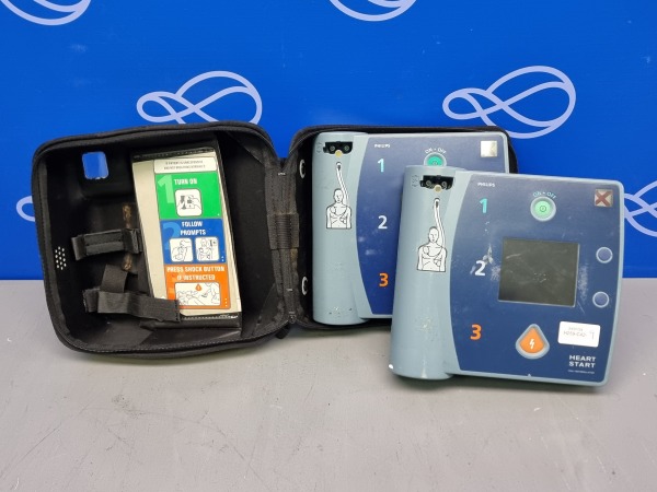 2 x Philips Heartstart FR2 Defibrillator