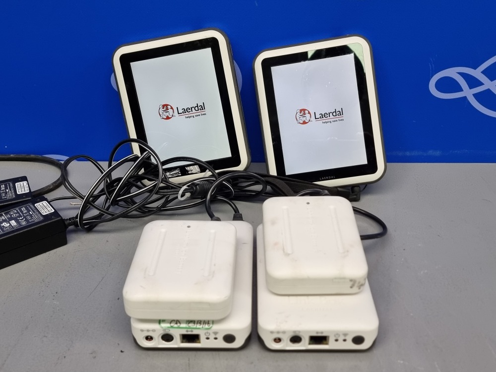5 x Resusci Anne Advanced Skill Trainer Handset 2 x Laerdal Sim Pad ...