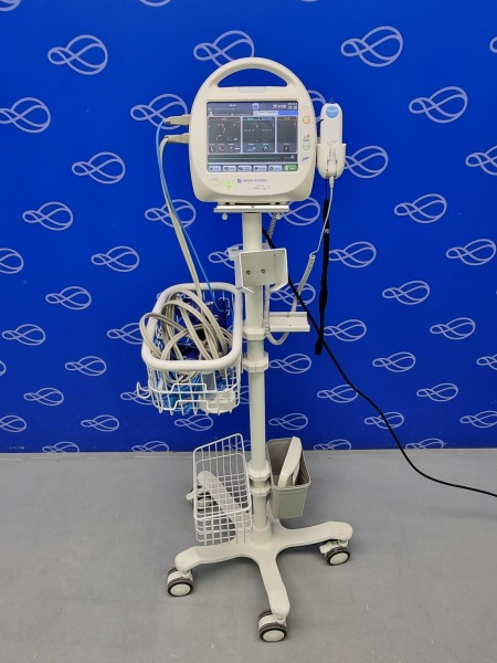Nihon Kohden SVM-7160 Vital Signs Monitor On Rollstand