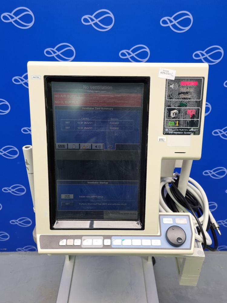 Nellcor Puritan Bennet 840 Ventilator System on Trolley